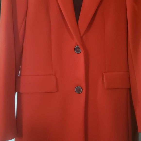 Zara | Jackets & Coats | Zara Red Coat | Poshmark